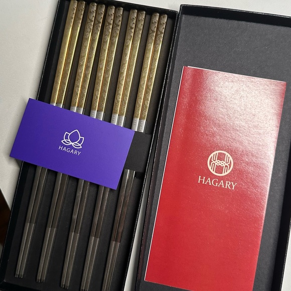 Hagary | Dining | New Dragon Chopsticks Korea Style Stainless Steel ...